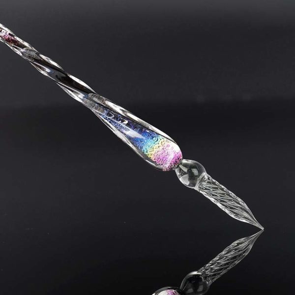 Dazzling Starry Night Glass Dip Pen Handwriting Glass Pen - RegisBox