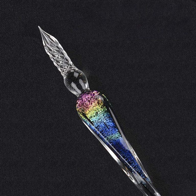 Dazzling Starry Night Glass Dip Pen Handwriting Glass Pen - RegisBox