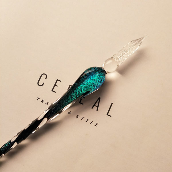 Dazzling Starry Night Glass Dip Pen Handwriting Glass Pen - RegisBox