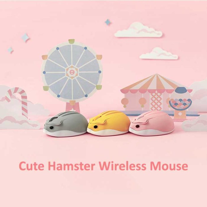 Hamster Mouse Cute Computer Mouse Kawaii Wireless Computer Mice - RegisBox