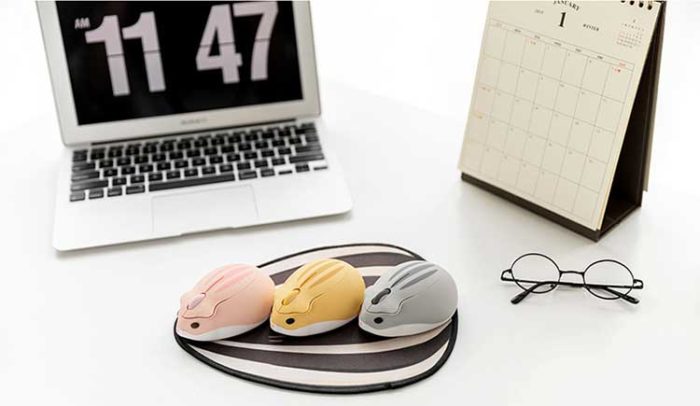 Cute Hamster Computer Mouse Cute Wireless Mice Kawaii Gaming Room Decor ...