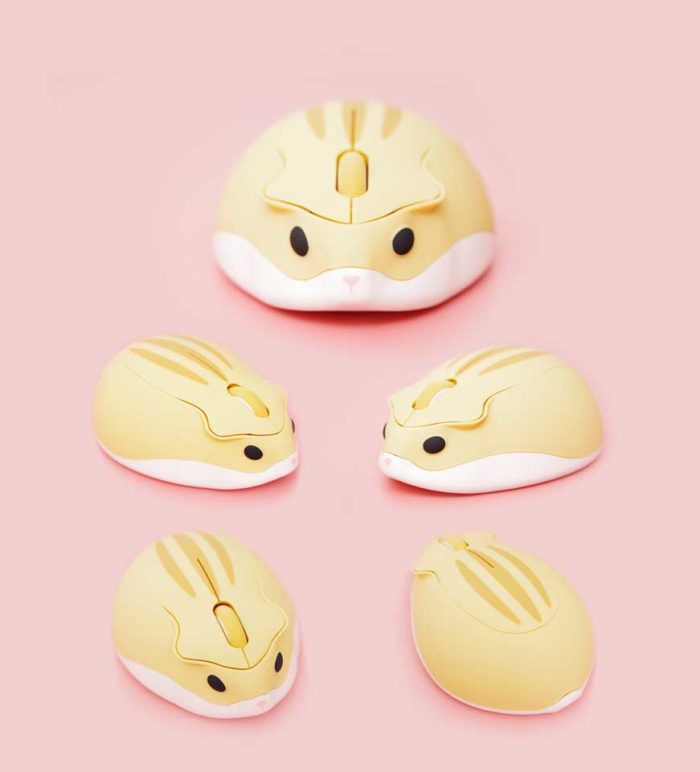 Cute Hamster Computer Mouse Cute Wireless Mice Kawaii Gaming Room Decor ...