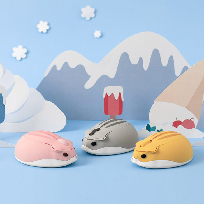 Hamster Mouse Cute Computer Mouse Kawaii Wireless Computer Mice - RegisBox