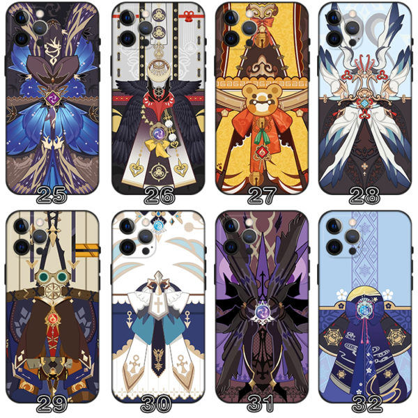 Genshin Phone Case Genshin Impact Character Clothes Art - RegisBox