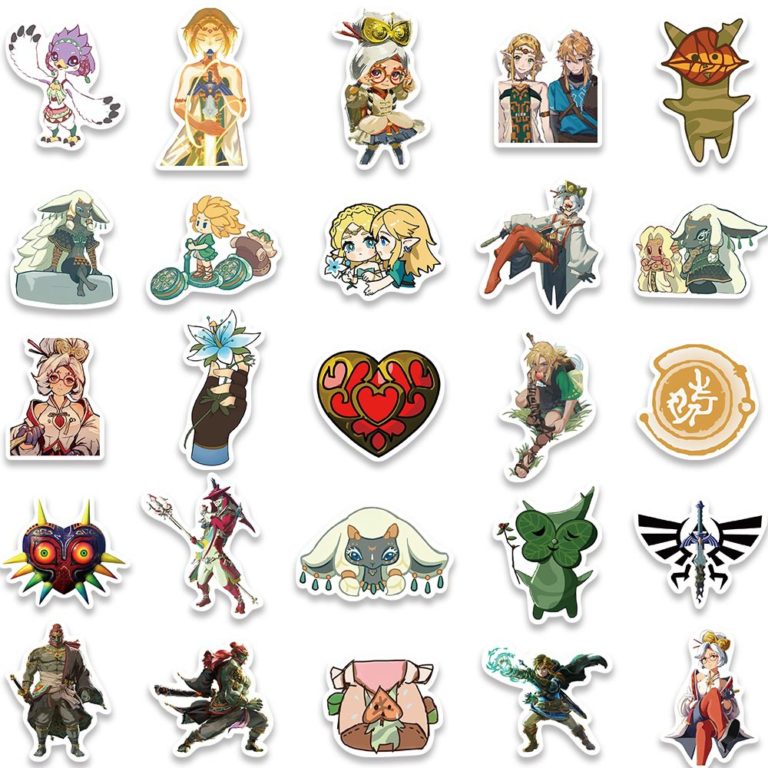 50PCS Zelda Stickers Tears Of The Kingdom Laptop Decal Waterproof Totk ...