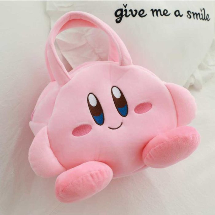 Kawaii Kirby Purse Cute Kirby Handbag Pink Plush Purse - RegisBox