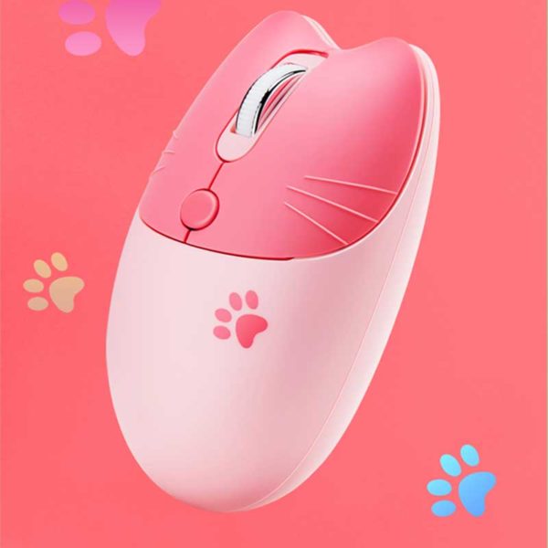 Cute Cat Wireless Mouse For Laptop Silent 2.4G Wireless Mice Noiseless ...