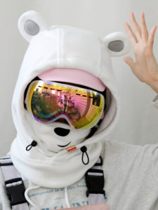Bear Ski Balaclava Cute Animal Winter Face Warmer Snowboard Headgear ...