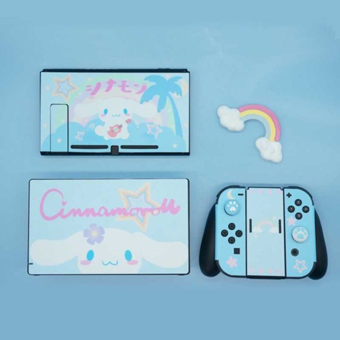 Cute Nintendo Switch Skin Cover Full Set Kuromi Switch Wrap Kawaii ...