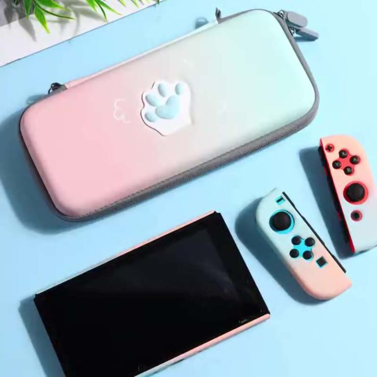 Pastel Cat Paw Nintendo Switch Case Cute Switch Lite Carrying Case ...