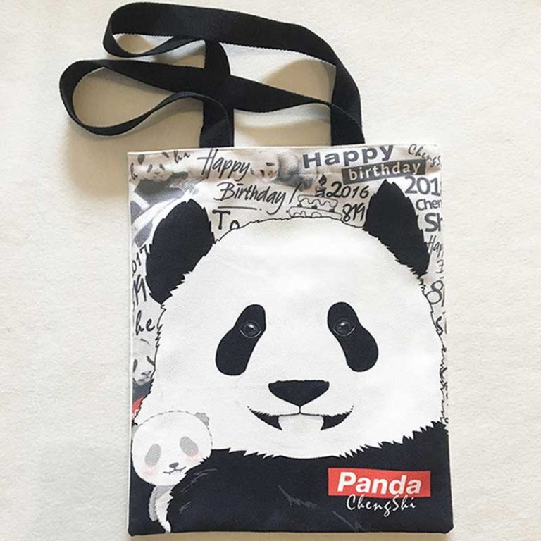 Panda Tote Bag Cute Panda Gift Panda Art Panda Lover Gifts Cute Animal ...