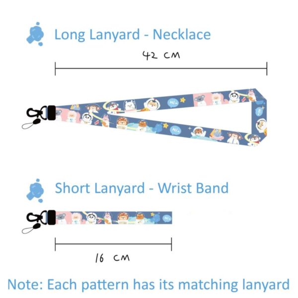 Cute Lanyard With ID Holder Kawaii Lanyard Keychain Cute Phone Strap ...