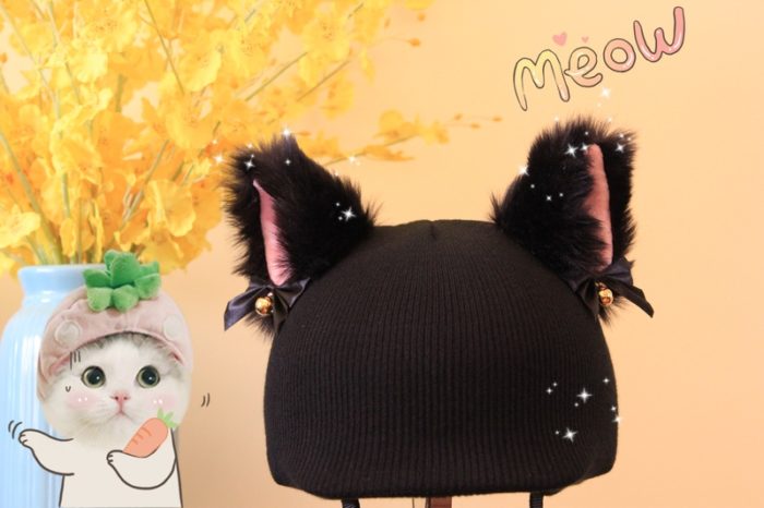 Helmet Rizz: Cute Snowboard Helmet Cover Cat Ears Ski Helmet Covers ...