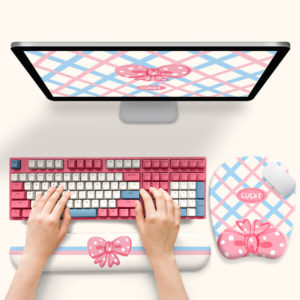 Kawaii Gaming Mouse Mat Large Keyboard Mat Cute Game Room Decor Desk ...