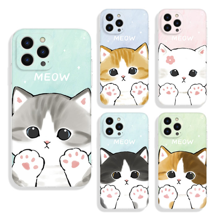 Cute Cat IPhone Case Orange Tabby Cats White Kitty Calico Cat Owner ...