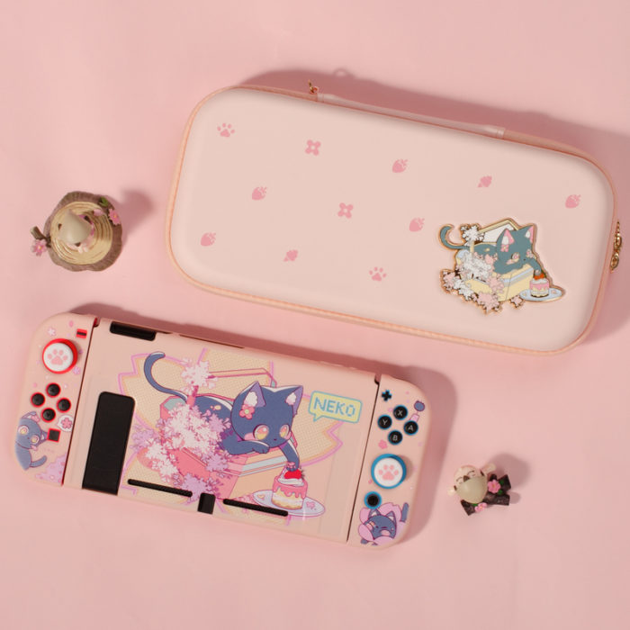 Kawaii Cat Switch OLED Shell Case Dockable Switch Covers - RegisBox