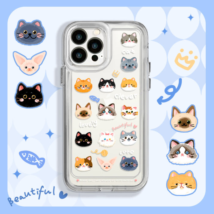 Cute Cat Phone Grips Cat Owner Gifts Kawaii Cat Accessories - RegisBox