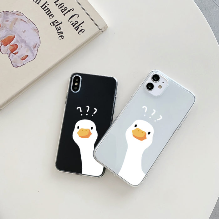 Duck Question Mark Phone Case Funny Duck Phone Case Cover - RegisBox