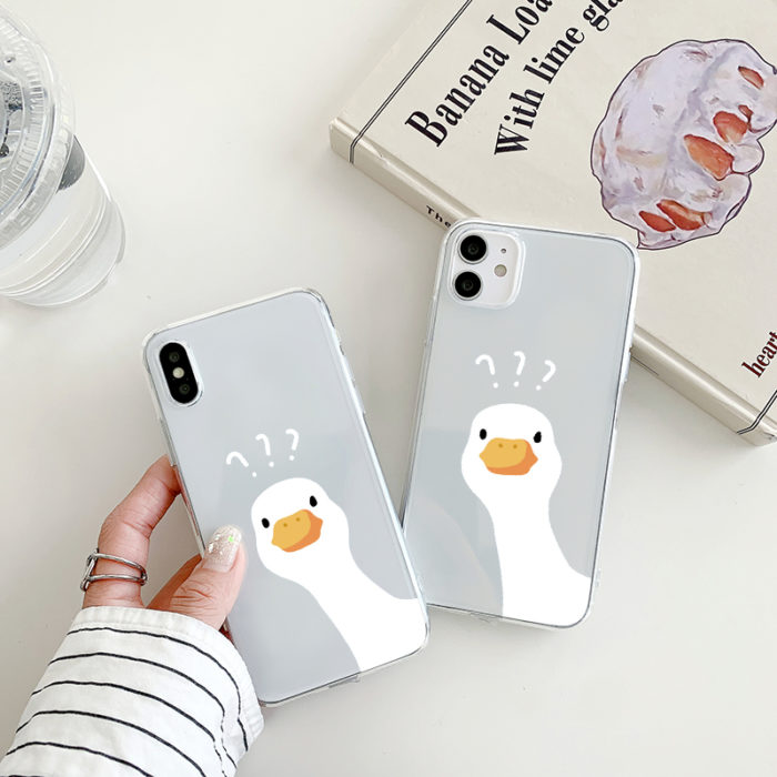 Duck Question Mark Phone Case Funny Duck Phone Case Cover - RegisBox