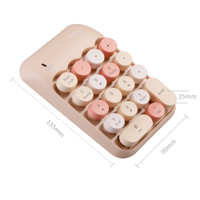Pastel Cute Wireless Numeric Keypad USB Mini Number Keyboard Kawaii ...