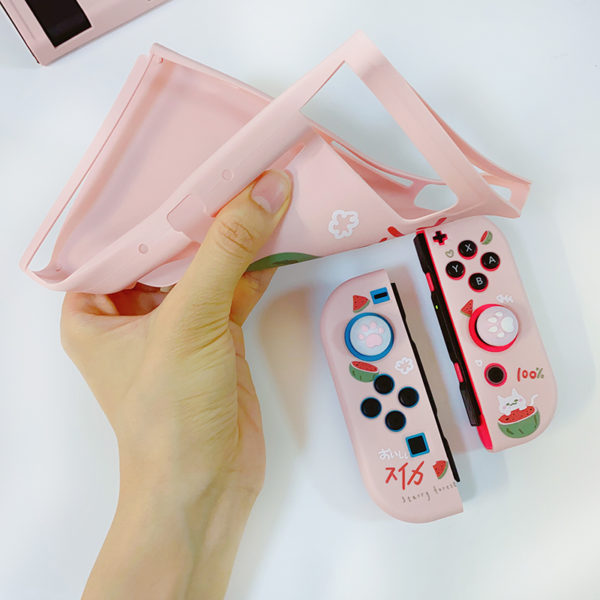 Pink Nintendo Switch Cover Case Soft Silicone Switch OLED Covers - RegisBox