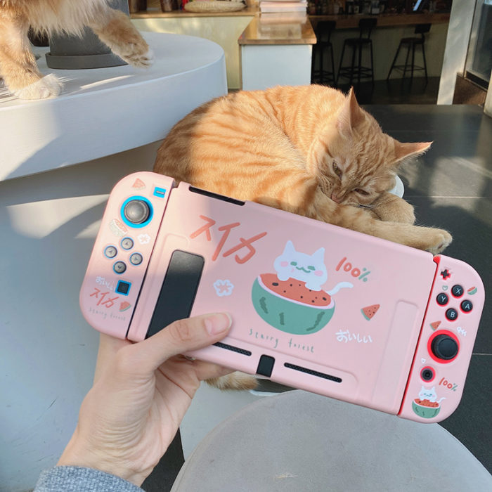 Pink Nintendo Switch Cover Case Soft Silicone Switch OLED Covers - RegisBox