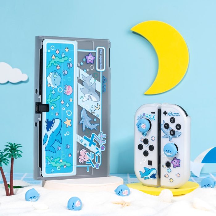 Shark Switch Thumb Grips Sea Shells Joystick Covers Switch OLED Analog ...
