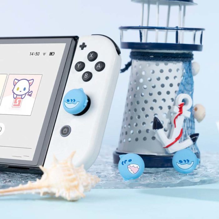 Shark Switch Thumb Grips Sea Shells Joystick Covers Switch OLED Analog ...