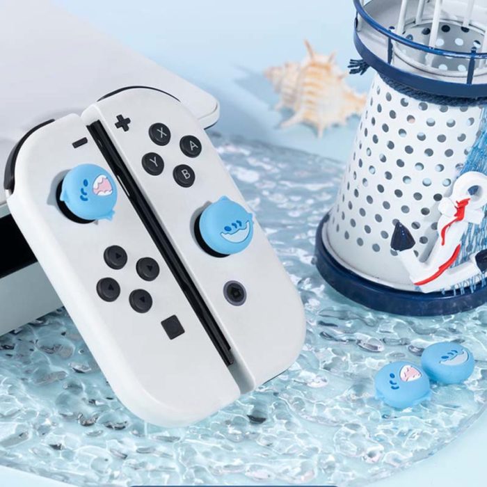 Shark Switch Thumb Grips Sea Shells Joystick Covers Switch OLED Analog ...