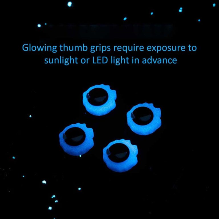 Glow In The Dark Gastly Switch Thumb Grips Ghost Analog Caps Halloween ...