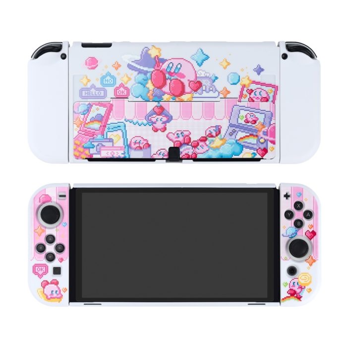 Transparent Kirby Switch Charging Dock Cover Cute Kirby Switch OLED ...