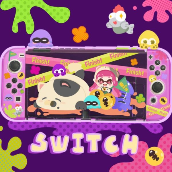 Kawaii Splatoon Switch OLED Case Kickstand Compatible Splatoon Switch ...