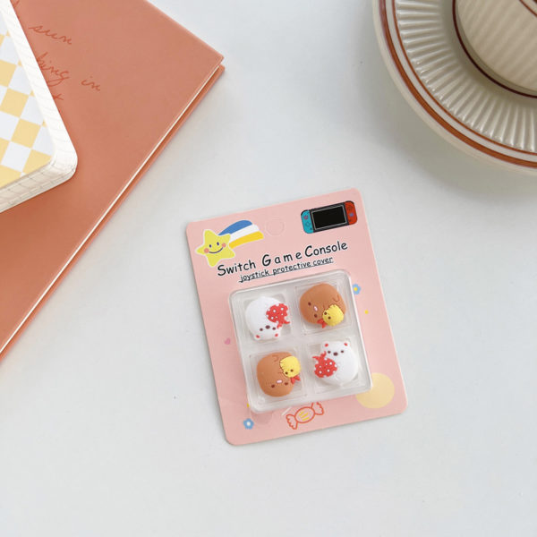 Kawaii Switch Thumb Grips Cute Cartoon OLED Joystick Caps Anime Switch ...