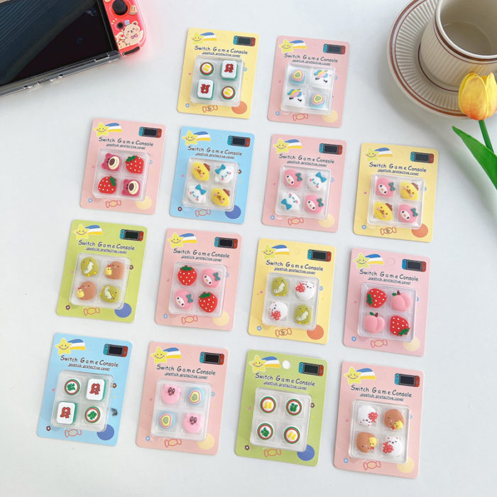 Pink Switch 2 Joystick Caps Cute Kawaii Switch 2 Thumb Grips - RegisBox