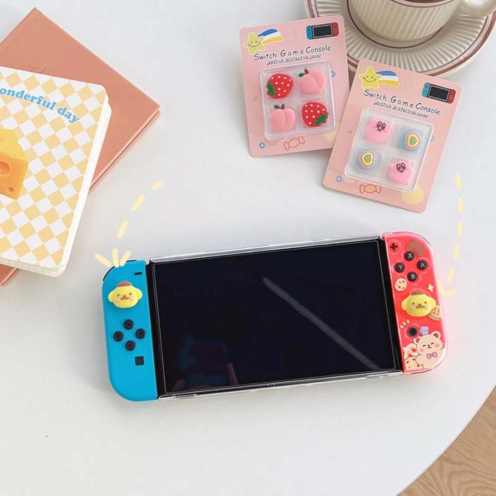 Kawaii Switch Thumb Grips Cute Cartoon OLED Joystick Caps Anime Switch ...