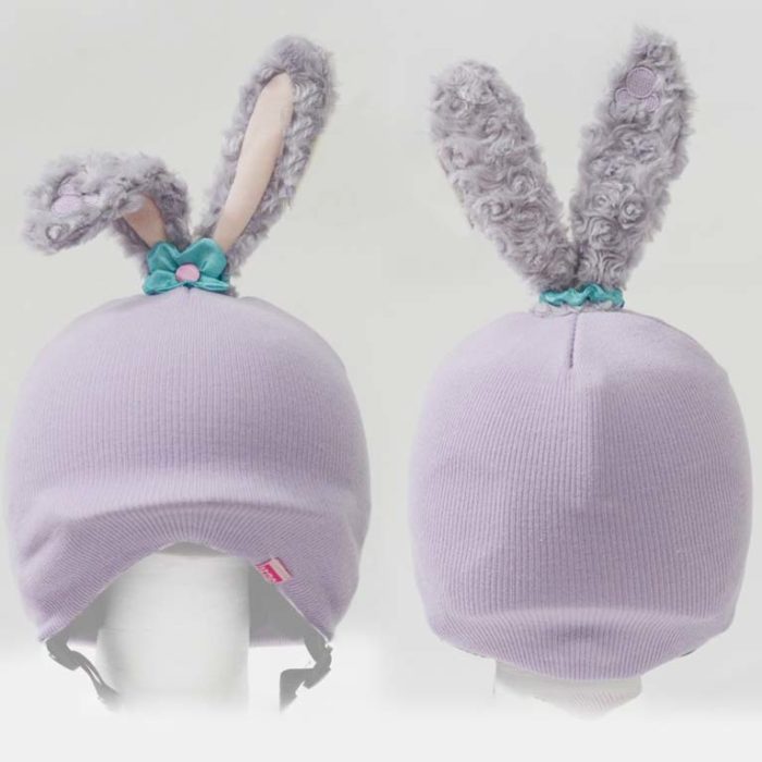 Helmet Rizz: Purple Rabbit Snowboard Helmet Cover Bunny Skiing Helmet ...