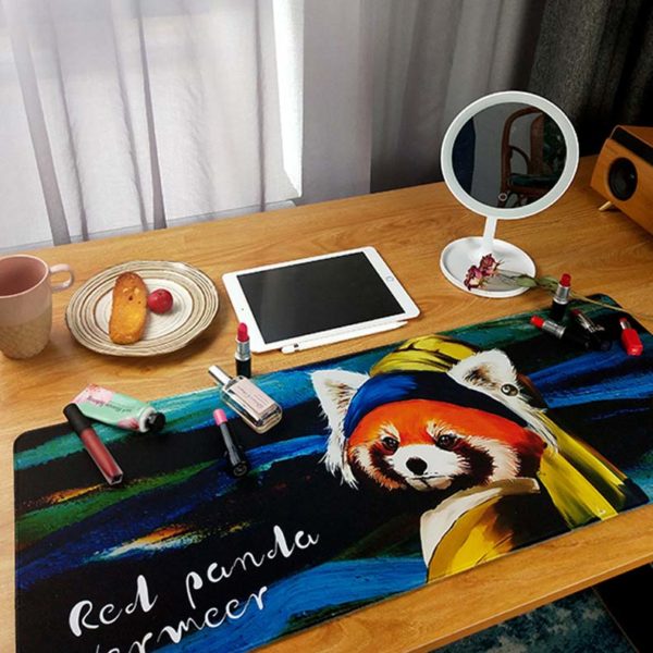 Red Panda X Famous Art Desk Mat Artistic Red Panda Large Mouse Pad ...