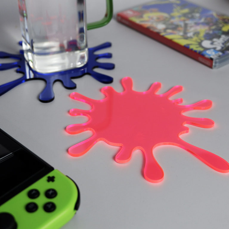 Splatoon Coasters Splatoon Squid Ink Coaster Set Unique Splatoon Gifts ...