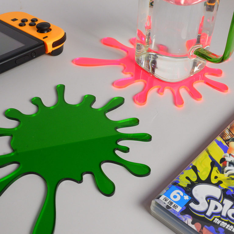 Splatoon Coasters Splatoon Squid Ink Coaster Set Unique Splatoon Gifts ...