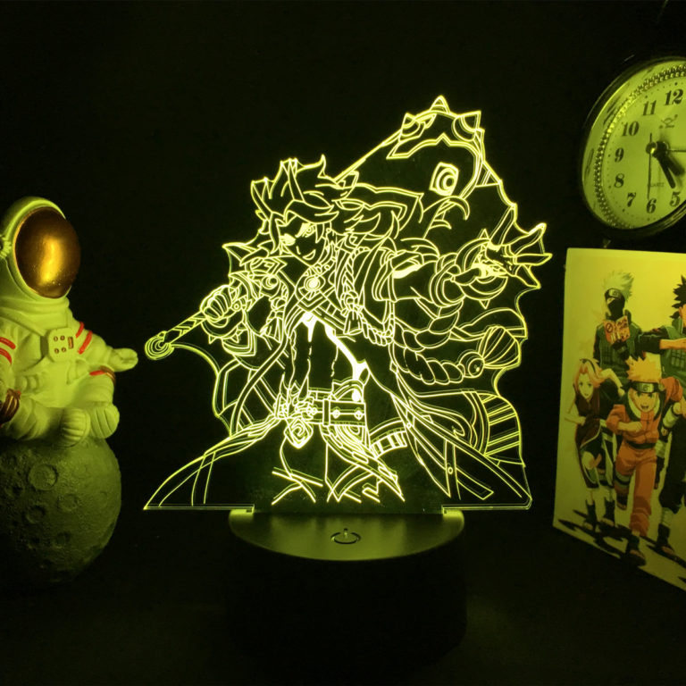 16 Colors Gesnhin Impact LED Light Genshin Desktop Lamp Cool Genshin ...