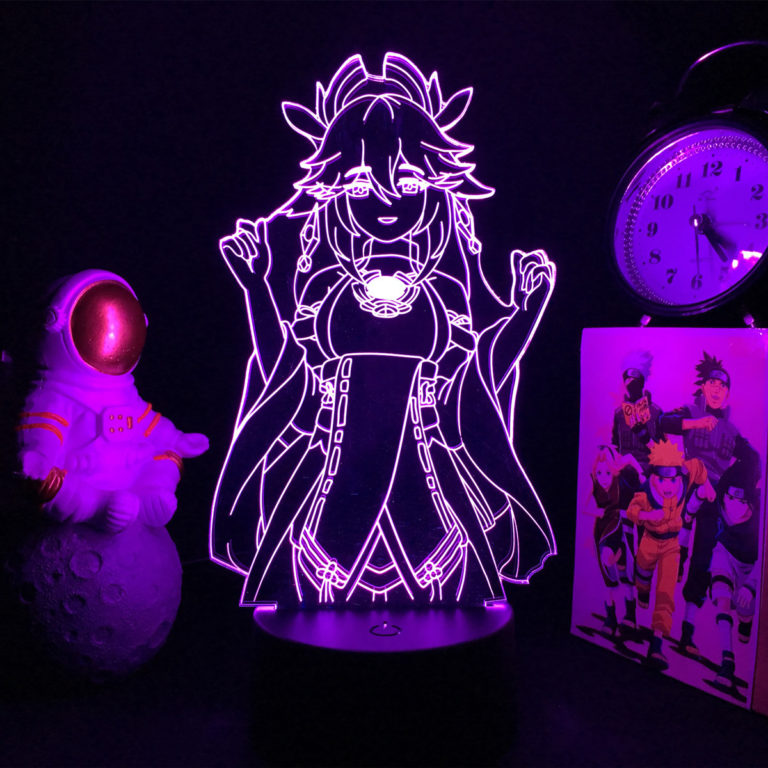 16 Colors Gesnhin Impact LED Light Genshin Desktop Lamp Cool Genshin ...