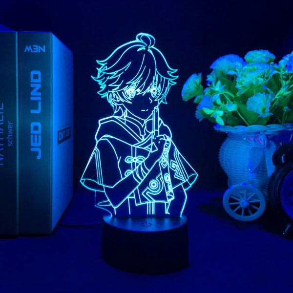 16 Colors Gesnhin Impact LED Light Genshin Desktop Lamp Cool Genshin ...