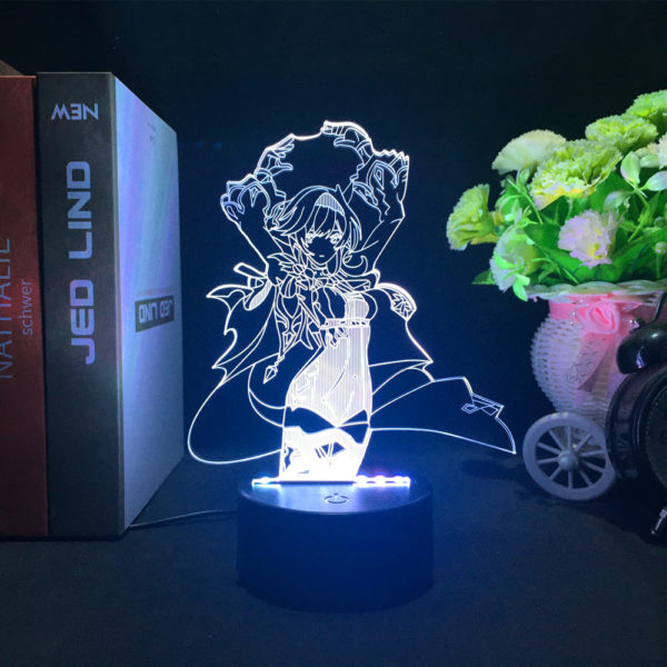 16 Colors Gesnhin Impact LED Light Genshin Desktop Lamp Cool Genshin ...