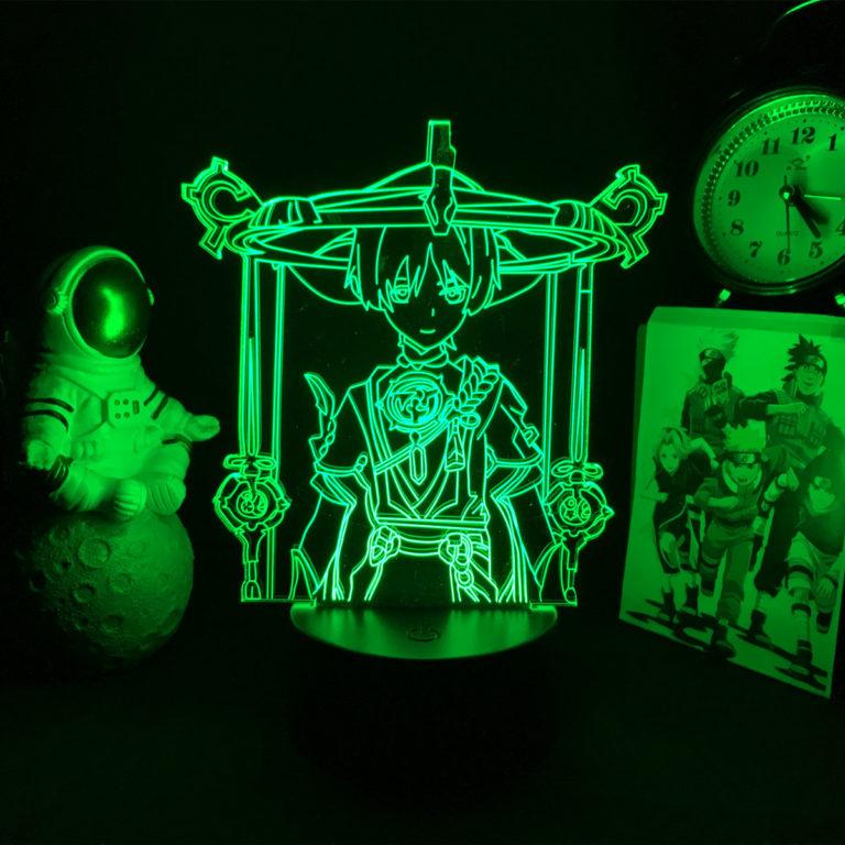 16 Colors Gesnhin Impact LED Light Genshin Desktop Lamp Cool Genshin ...