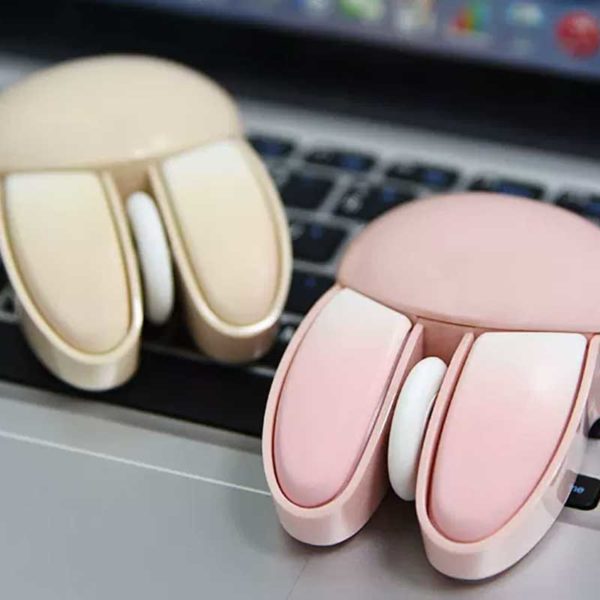 Bunny Ears Wireless Mouse 2.4G Cute Wireless Mice Kawaii Computer Mouse ...
