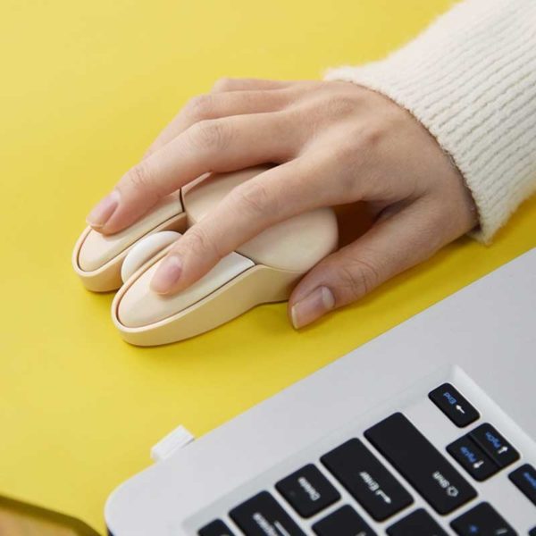 Bunny Ears Wireless Mouse 2.4G Cute Wireless Mice Kawaii Computer Mouse ...