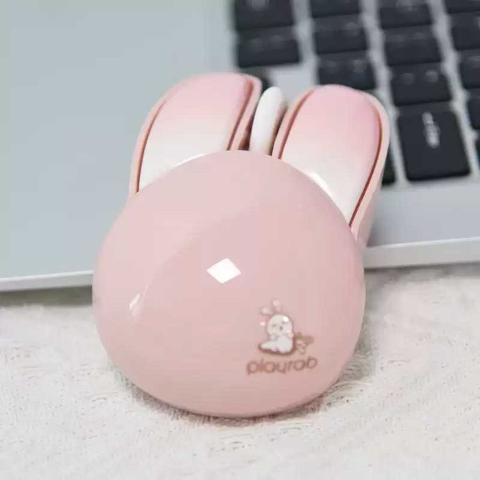 Bunny Ears Wireless Mouse 2.4G Cute Wireless Mice Kawaii Computer Mouse ...
