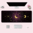 Crescent Moon Desktop Mat Astronomy Room Decor Stars Keyboard Pad ...