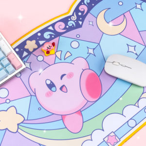 Cute Kirby Desk Mat Kirby Keyboard Mat Gamer Girl Decor Gifts For Kirby ...