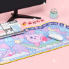 Cute Kirby Desk Mat Kirby Keyboard Mat Gamer Girl Decor Gifts For Kirby ...